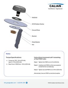 TW3000 Installation Quick Reference Guide – Exploded View | Calian GNSS ...